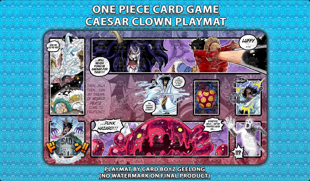 One Piece TCG Card Game Caesar Clown Playmat - Etsy