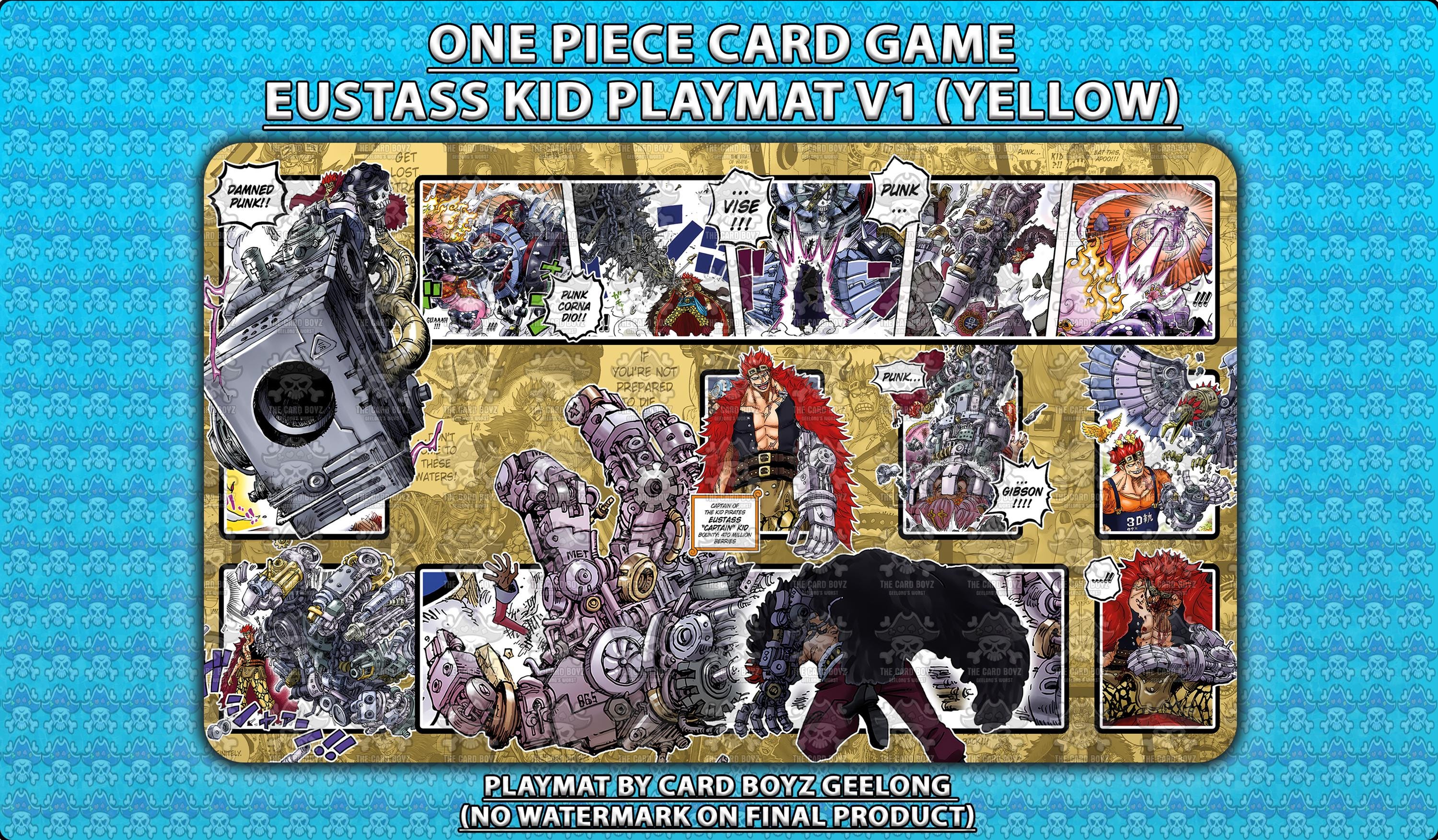 One Piece TCG Card Game Eustass Kid Playmat - Etsy