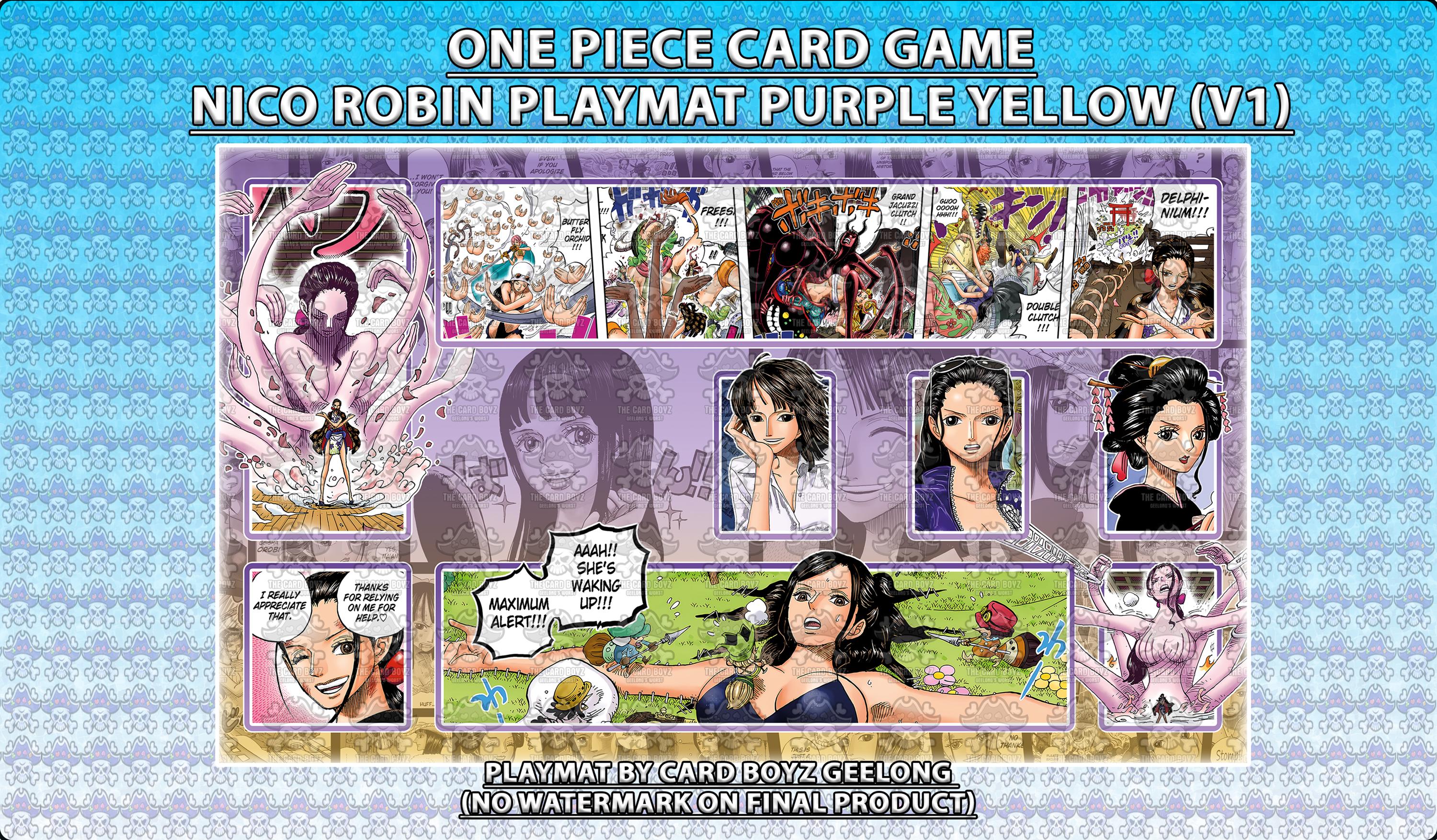 One Piece TCG Card Game Nico Robin Playmat - Etsy