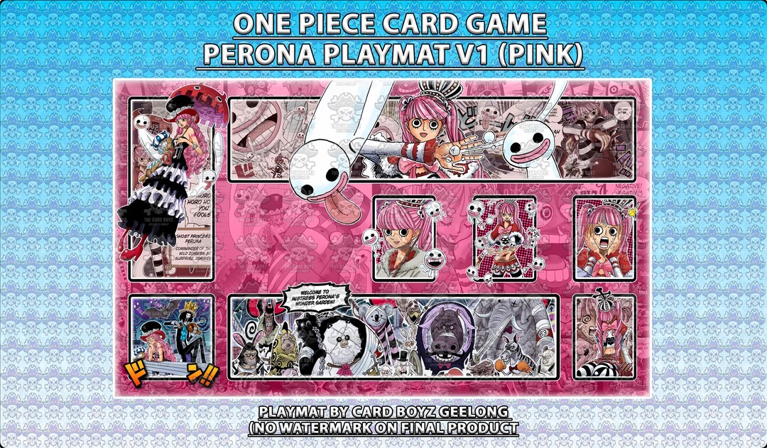 One Piece TCG Card Game Perona Playmat - Etsy