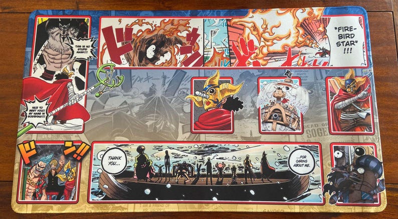 One Piece TCG Card Game Sogeking Playmat - Etsy