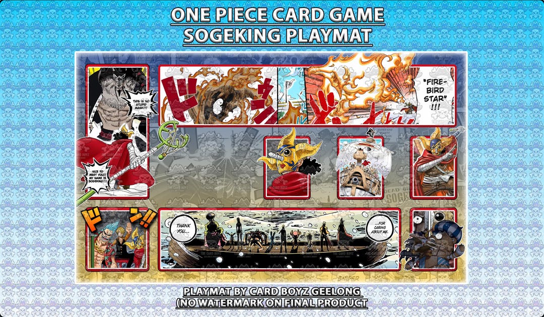 One Piece TCG Card Game Sogeking Playmat - Etsy