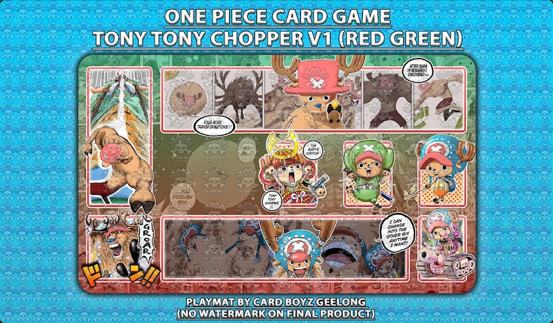 One Piece TCG Card Game Tony Tony Chopper Playmat - Etsy