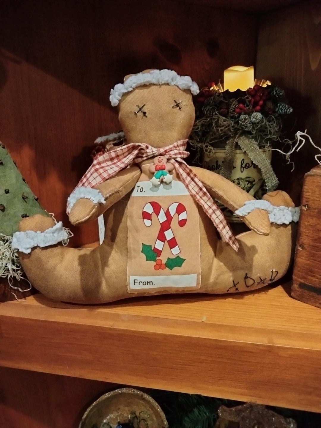 Primitive Gingerbread Man/christmas Gingerbread Man - Etsy