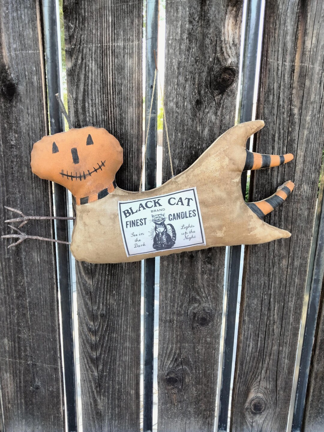 Primitive Flying Pumpkin Decor/primitive Halloween Pumpkin - Etsy