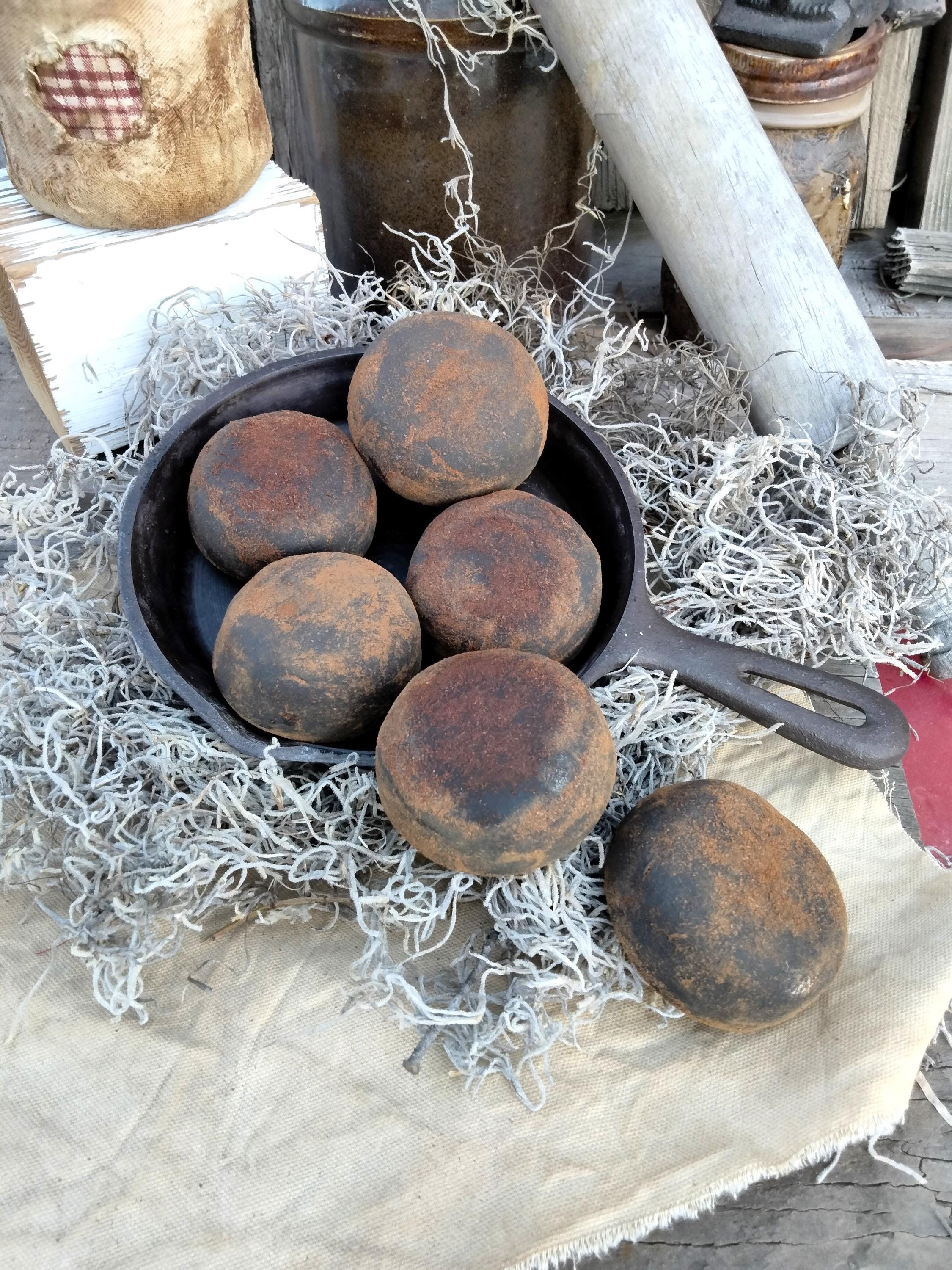 Primitive Blackened Six Biscuits, Colonial Blackened Six Biscuits - Etsy