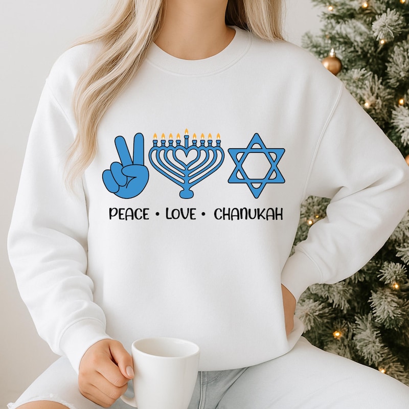 Hanukkah Star Sweatshirt - Etsy