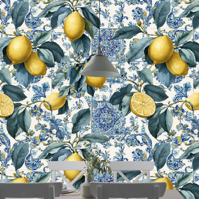 Lemon Wallpaper - Etsy