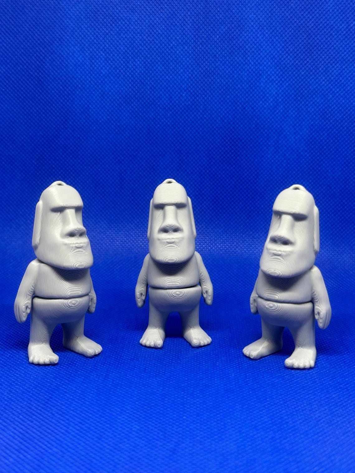 Moai Keychain, Moai Keyring, 3D Printed Moat, Easter Island Moai ...
