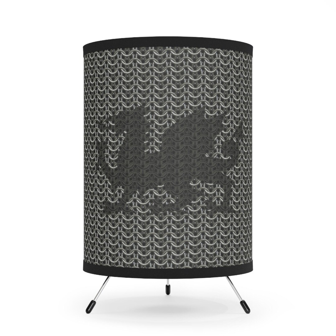 Medieval Decor Chainmail Bedside Lamp | Dark Cottagecore Castle Light ...