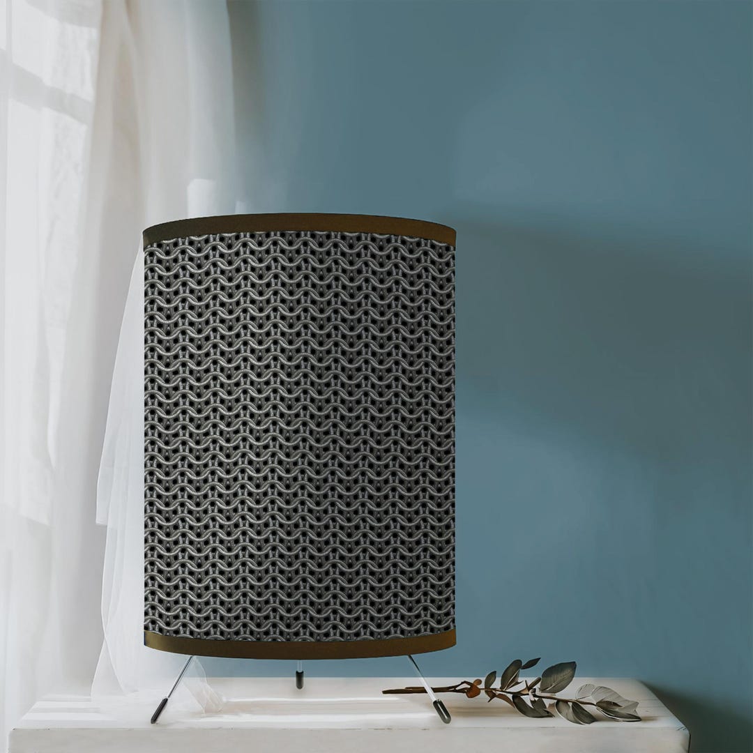 Medieval Decor Chainmail Bedside Lamp | Dark Cottagecore Castle Light ...