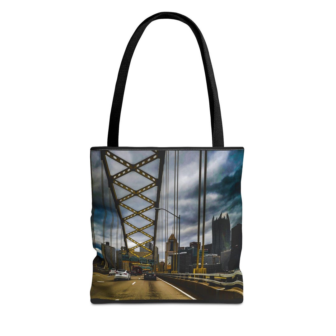 Pittsburgh Urban Skyline Tote Bag, City Lover's Bag, Travel Tote ...