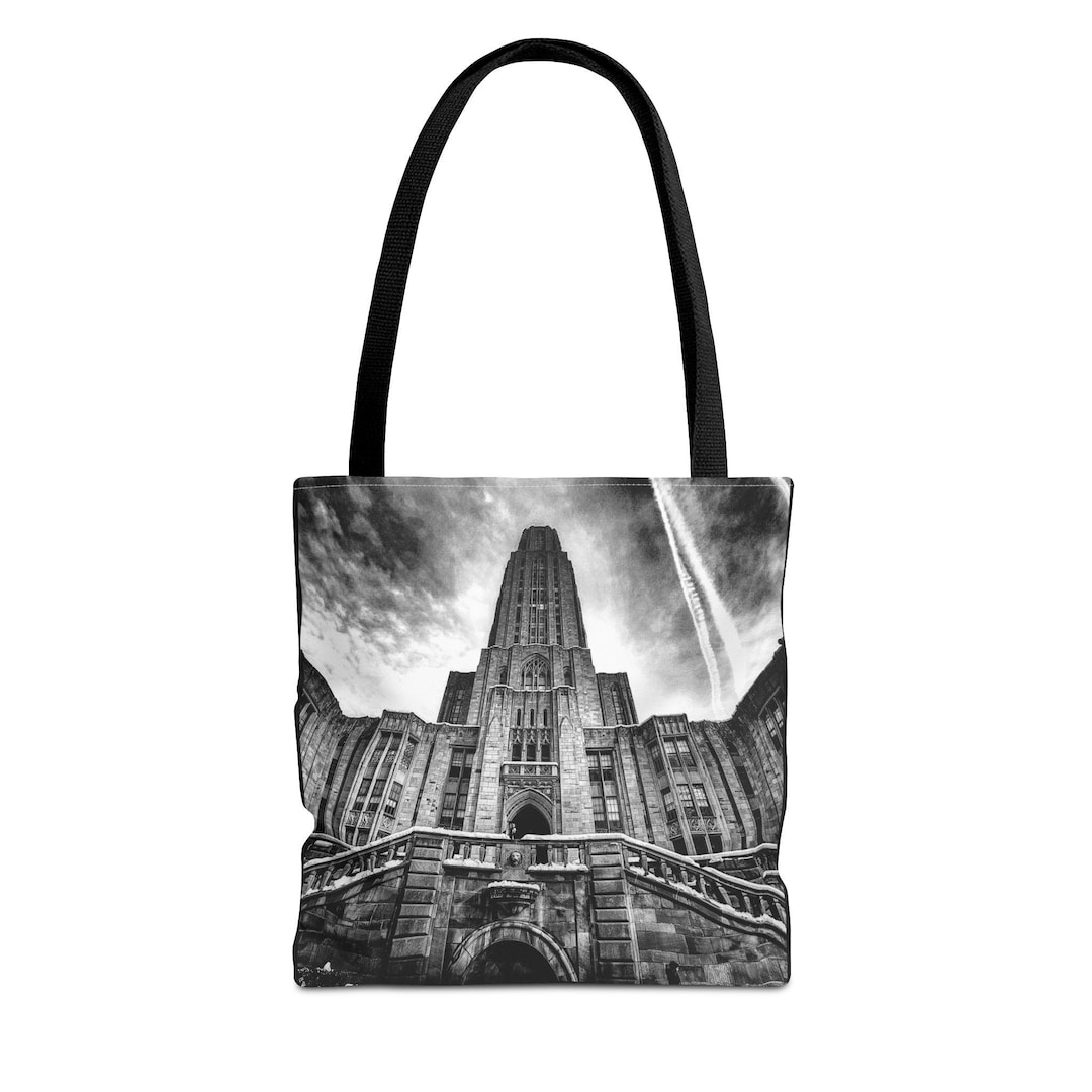 Pittsburgh Gothic Architecture Tote Bag, Stylish Carryall for Art ...