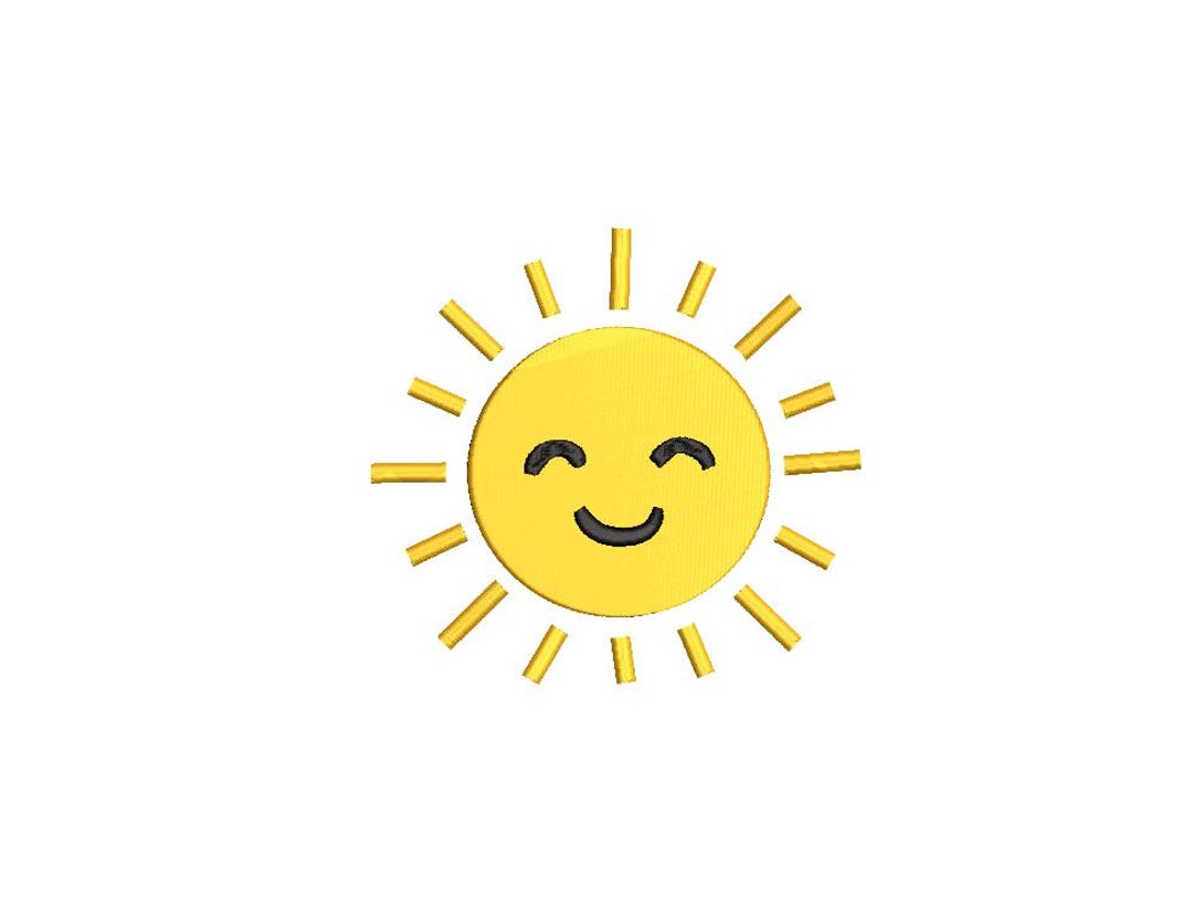 Mini Sun Embroidery Design | Instant Download in 6 Sizes | Sun Machine ...