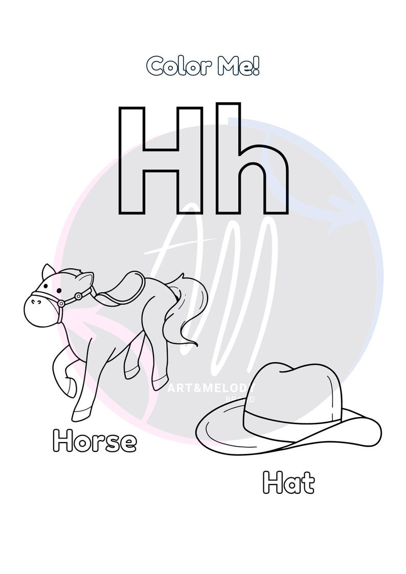 Alphabet Coloring Coloring Pages for Preschoolers ABC Coloring Booklet ...