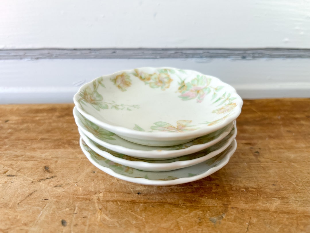Vintage Set of Four Porcelain Limoges countess Floral Butter Pats - Etsy