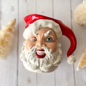 Vintage Jamar Mallory Winking Santa Pitcher - Etsy