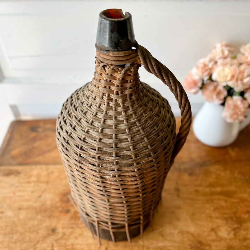Wicker Demijohn - Etsy