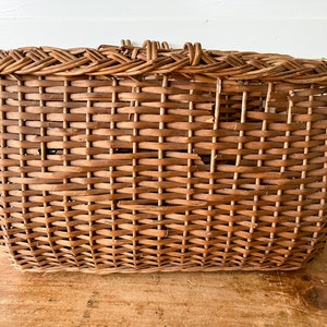 Antique Primitive Rectangular Basket - Etsy