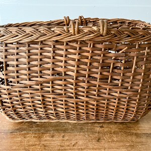 Antique Primitive Rectangular Basket - Etsy