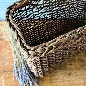 Antique Primitive Rectangular Basket - Etsy