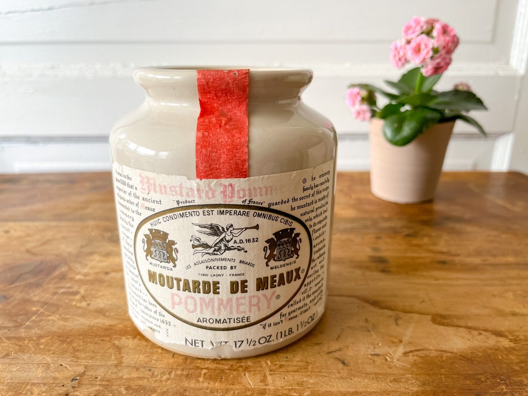 Vintage LAB Lagny French Mustard Crock - Etsy