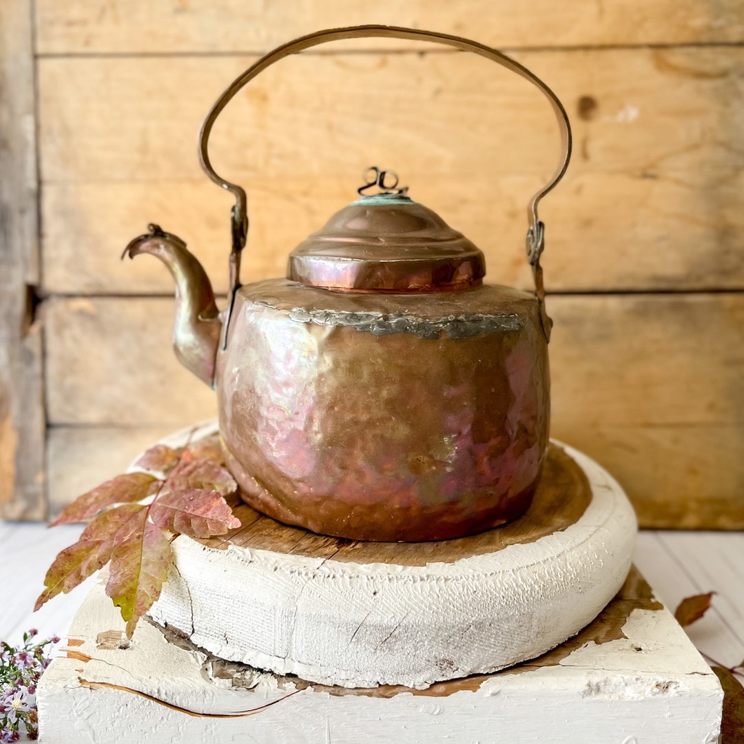 Antique Handmade Copper Tea Kettle/teapot - Etsy