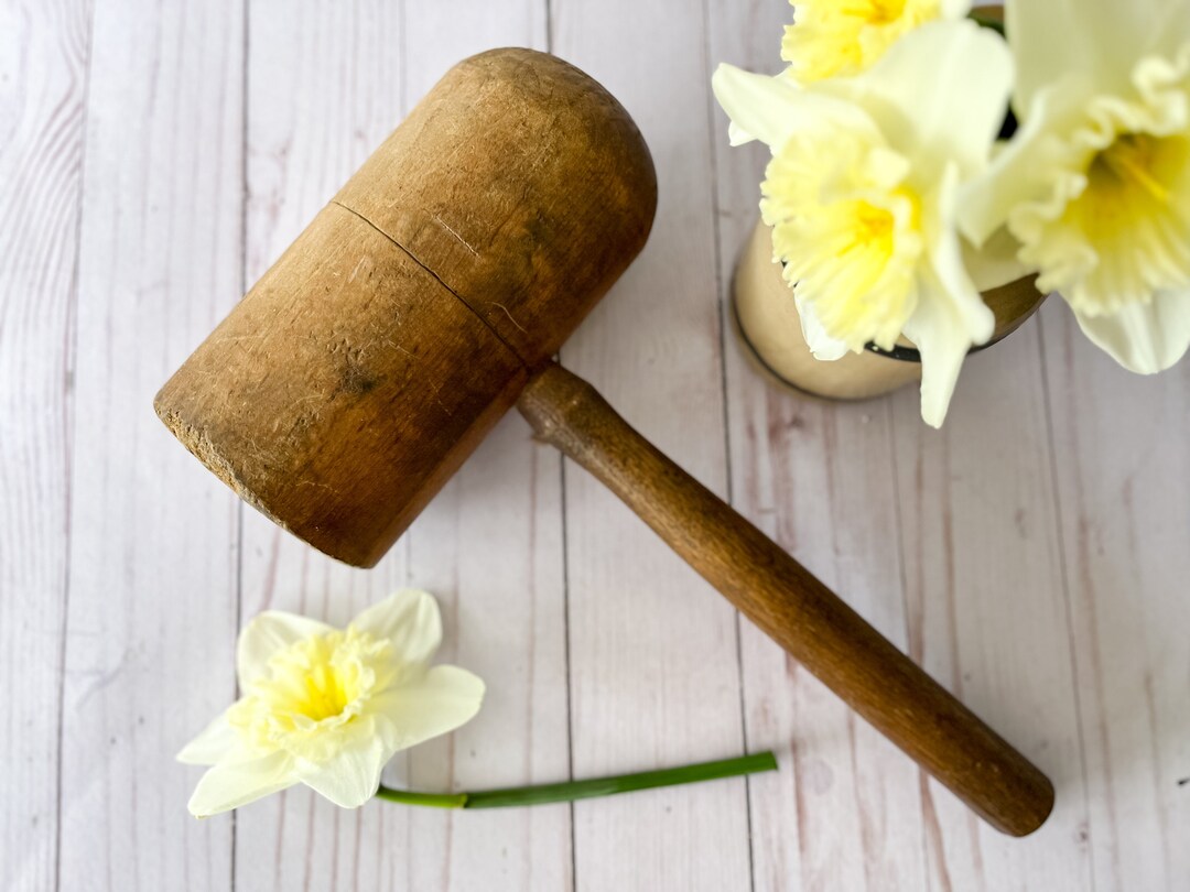 Antique Wooden Tin Smith Mallet - Primitive Farmhouse Decor - Etsy
