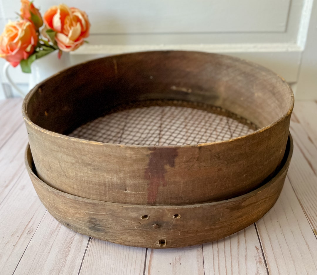 Antique Primitive Bentwood Grain Sifter - Etsy