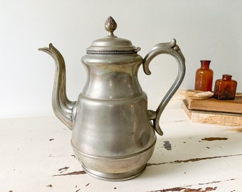 Pewter Teapot - Etsy