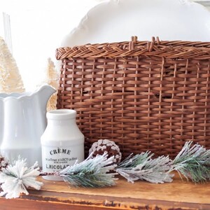 Antique Primitive Rectangular Basket - Etsy