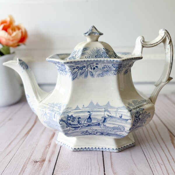 Blue Transferware - Etsy