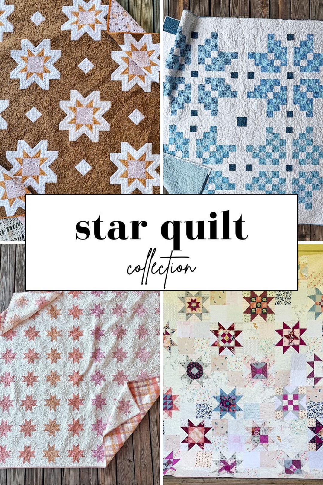STAR Quilt Pattern Collection - PDF - Etsy