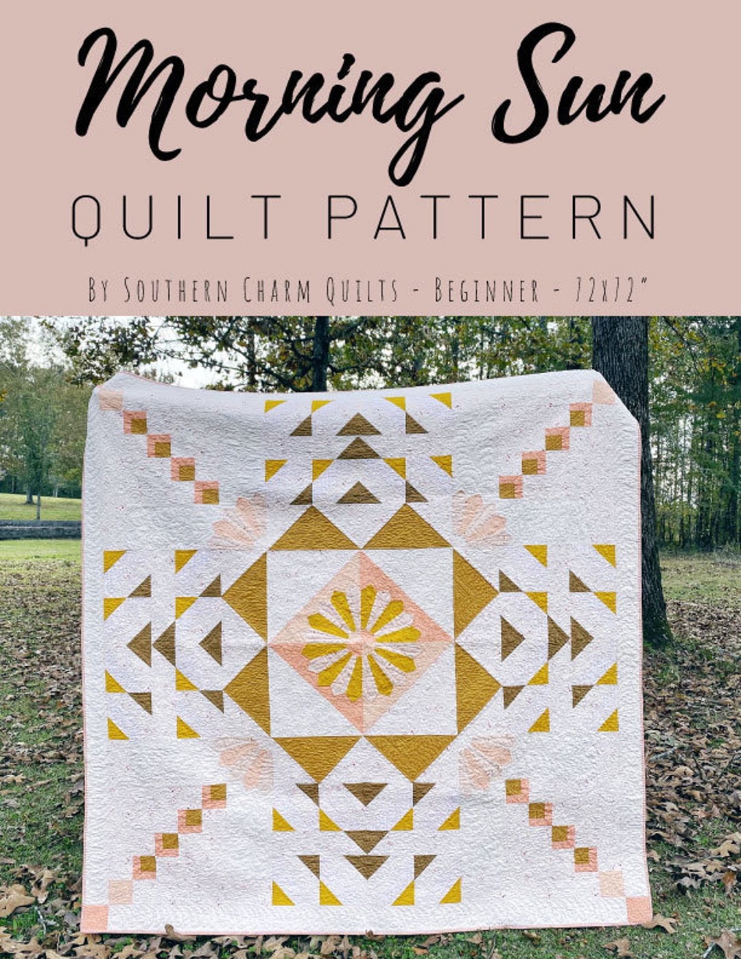 Morning Sun Quilt Pattern Beginner Paper Pattern - Etsy