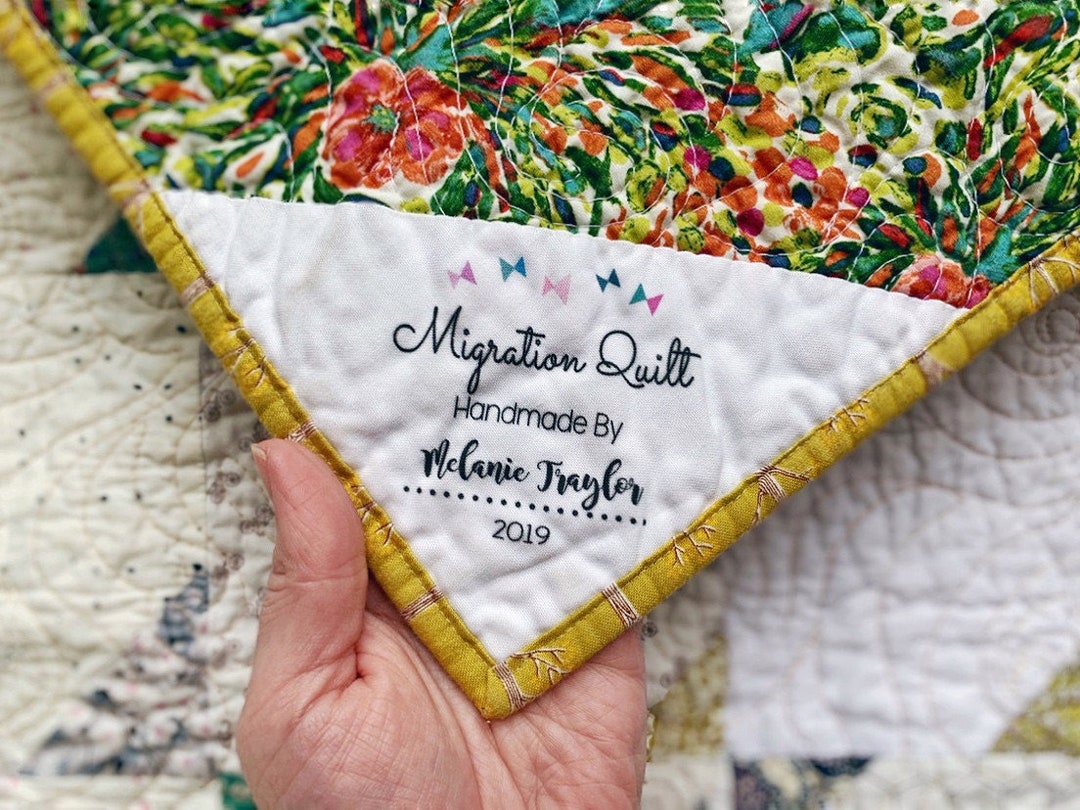 Migration Quilt Label - Personalized for You - Etsy