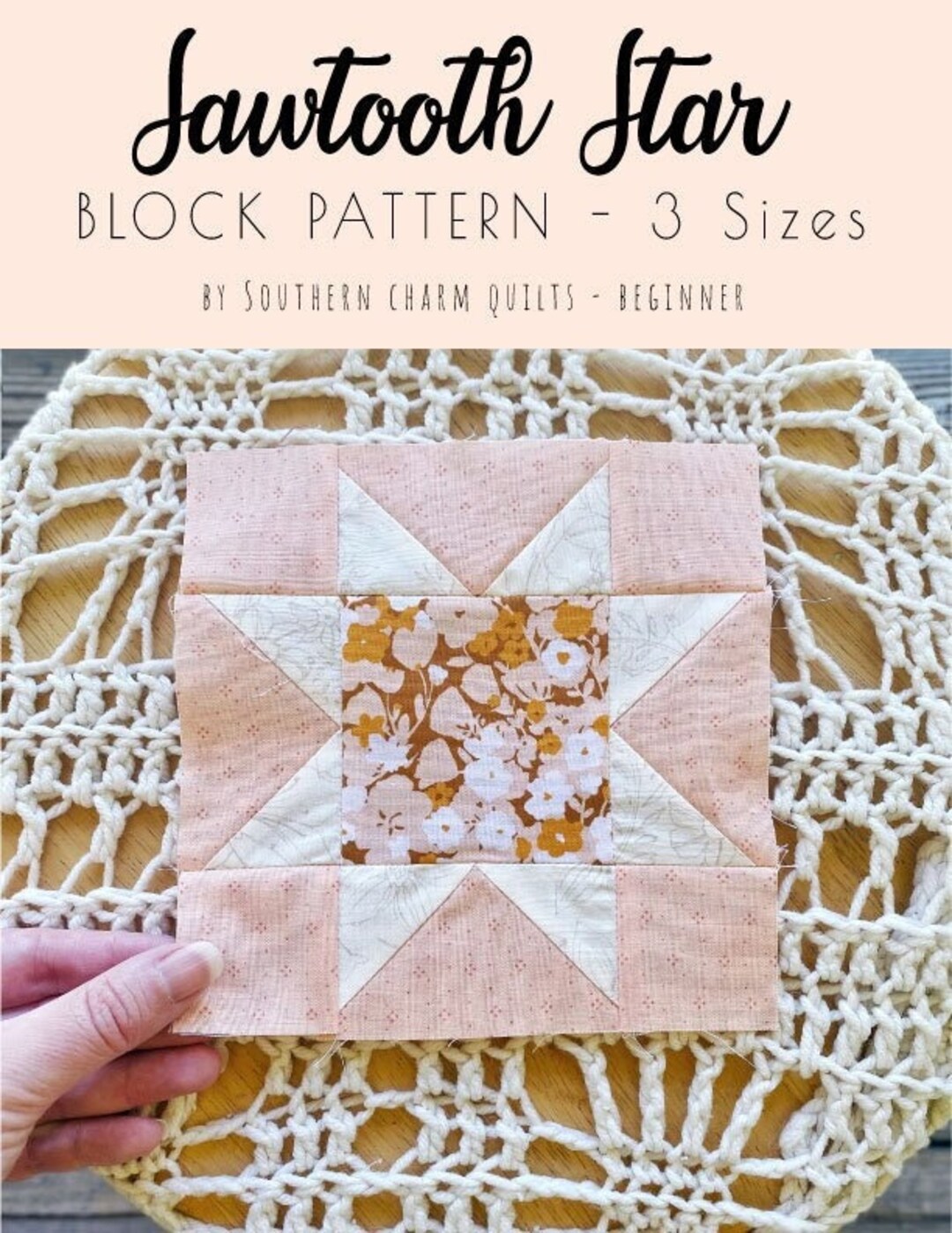 Sawtooth Star Block Pattern - 3 Sizes - PDF Download - Etsy