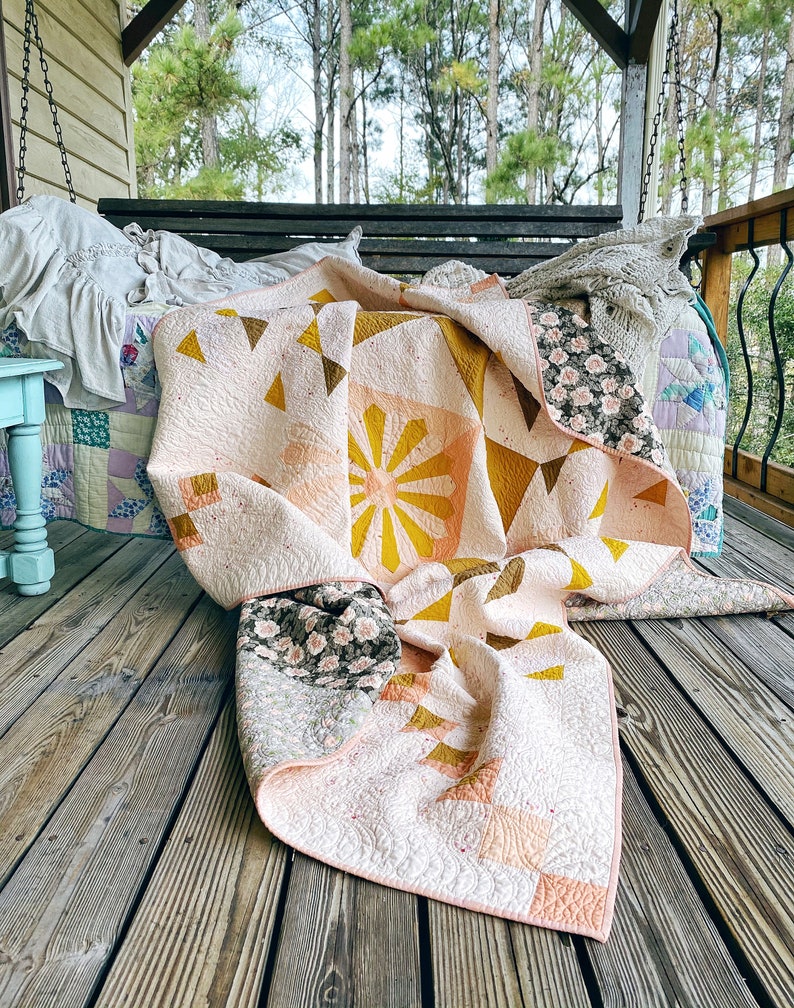 Morning Sun Quilt Pattern Beginner PDF Instant Download | Etsy