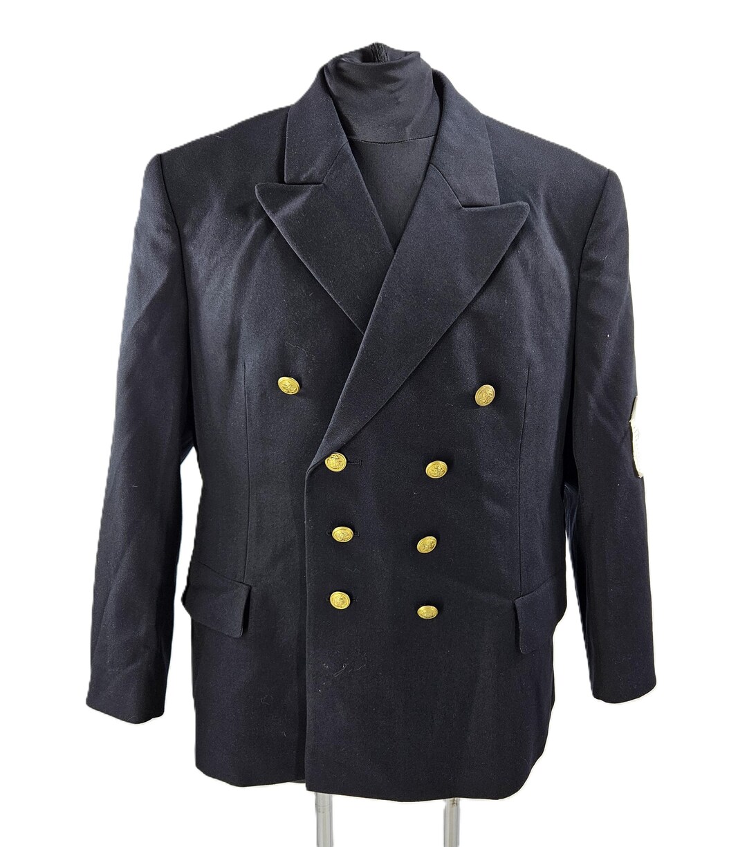 Vintage Original NAVY Jacket , Polish Army 1990, Size 112/165 XXL Short ...