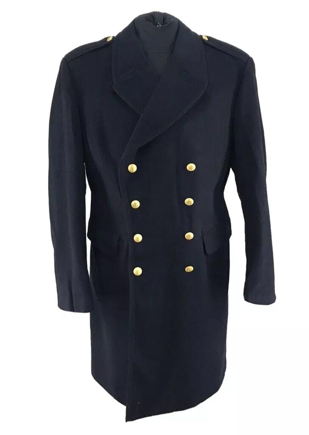 VINTAGE Original Swedish Navy Classic Wool Coat, Size D92 NEW - Etsy