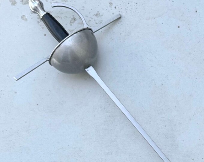 Closed Port Swept Hilt Rapier HEMA SCA Sparring , Italian Rapier ...