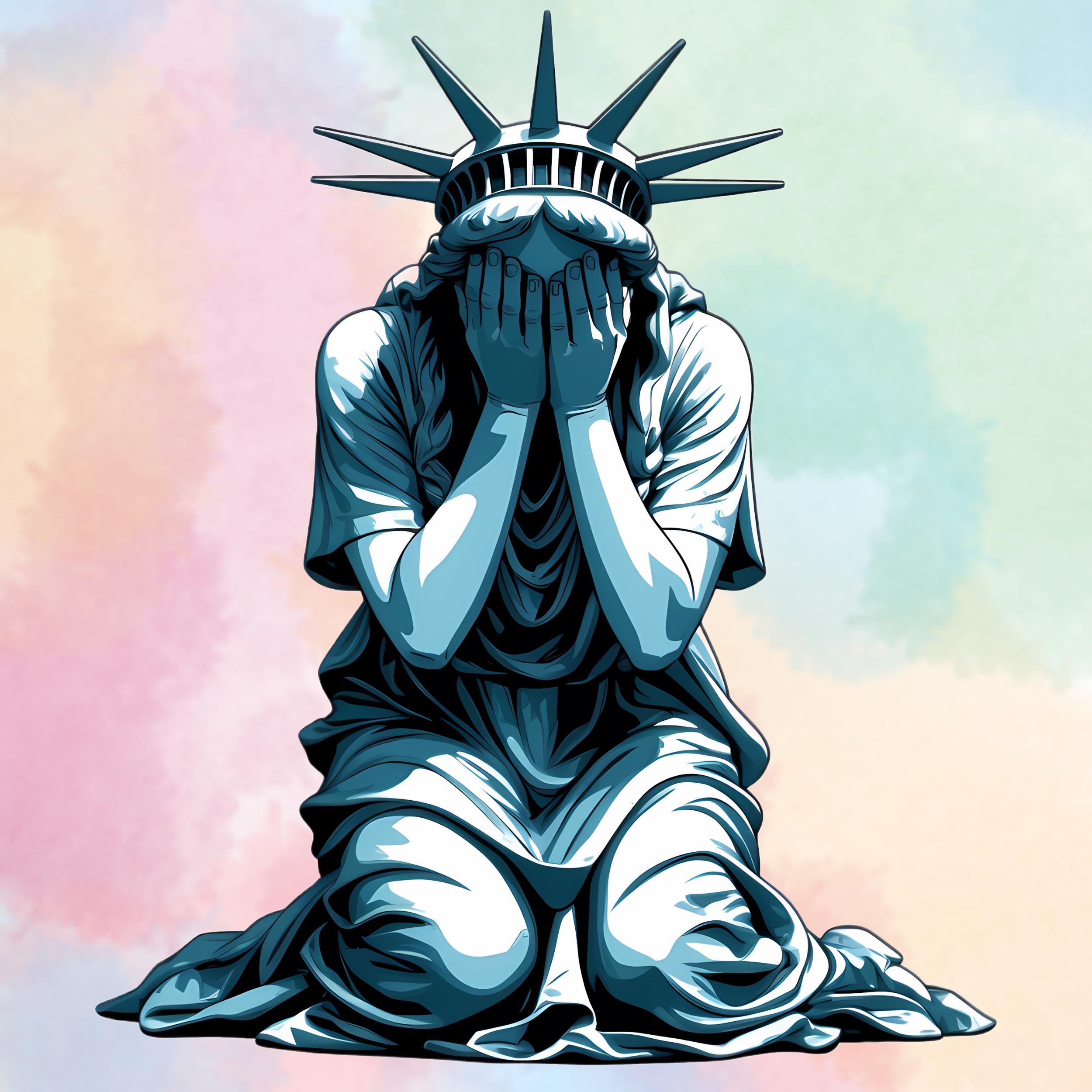 Statue of Liberty Cry Png, Anti-trump Png, Protest Png, Pro Women's ...
