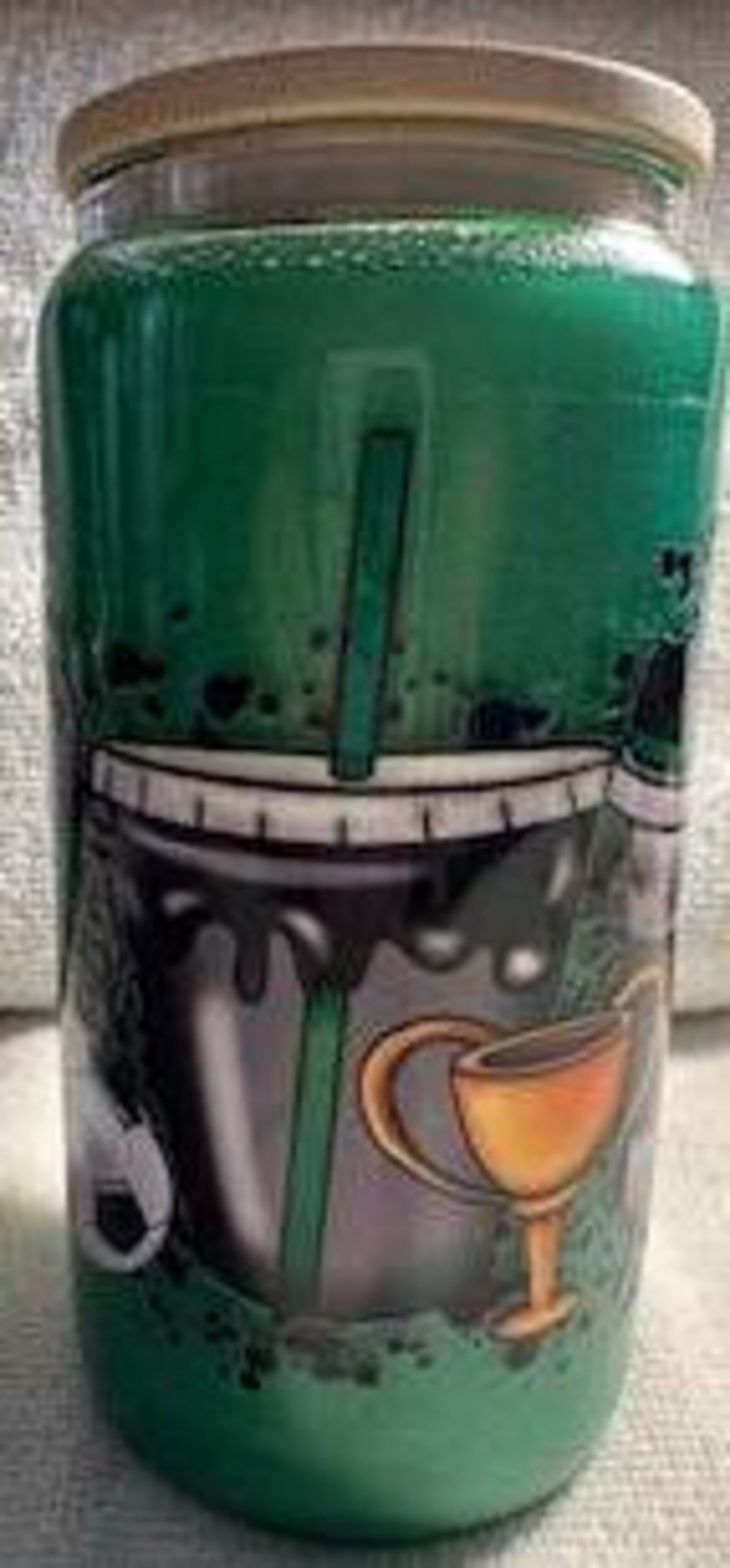 16oz Snow Globe Glass Cup, Soccer UV DTF, Green Mica - Etsy
