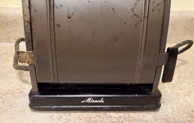 Vintage Toaster Miracle Label Toasters Drop Down Side Open Antique ...