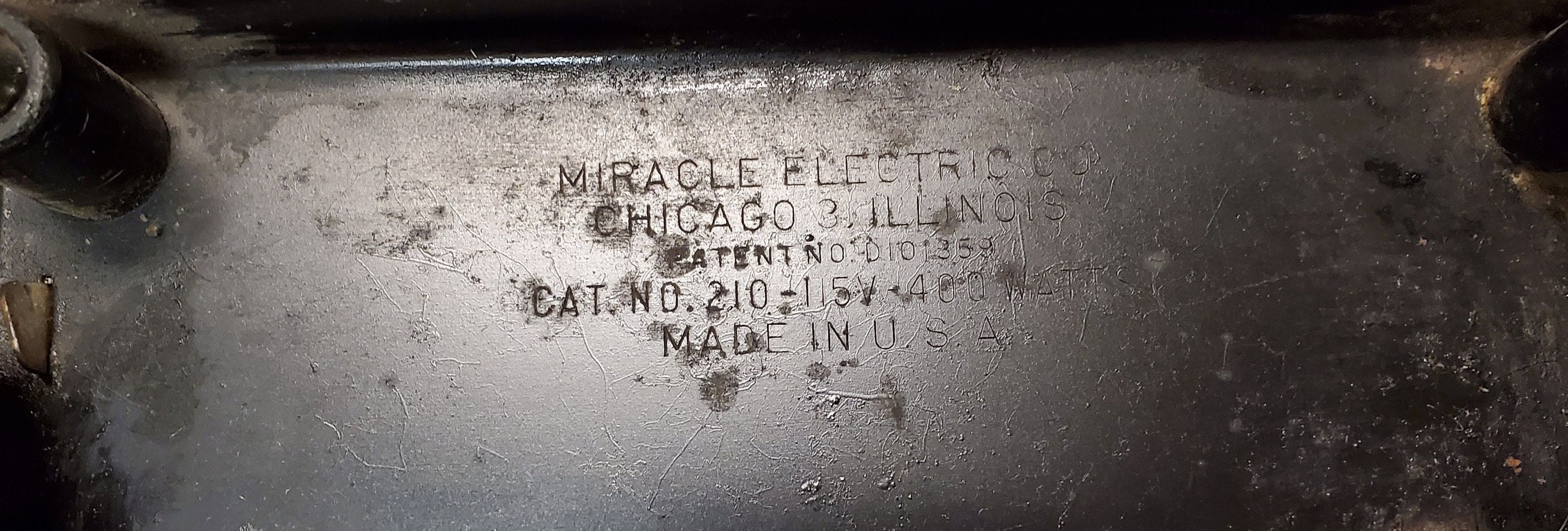 Vintage Toaster Miracle Label Toasters Drop Down Side Open Antique ...