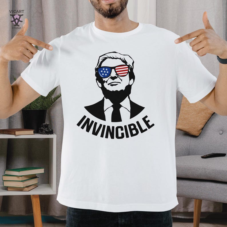 Invincible Trump SVG, Trump 2024 Svg Png, Trump Assassination Svg ...