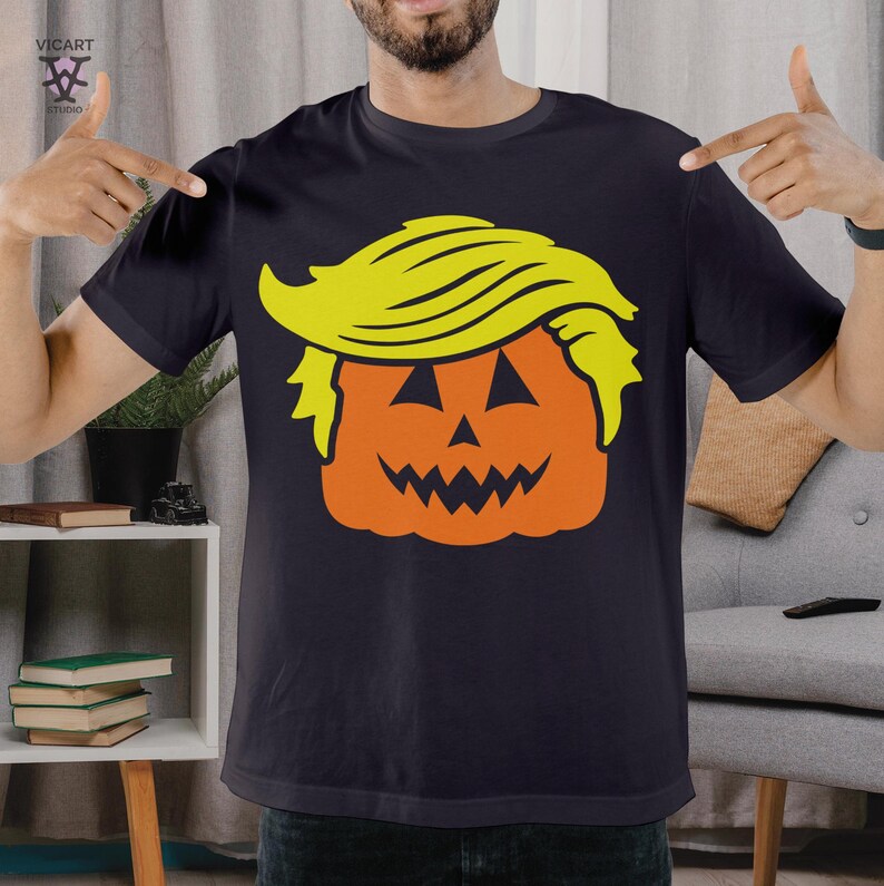 Trumpkin Make Halloween Great Again Svg, Trump Head Svg, Pumpkin Svg ...