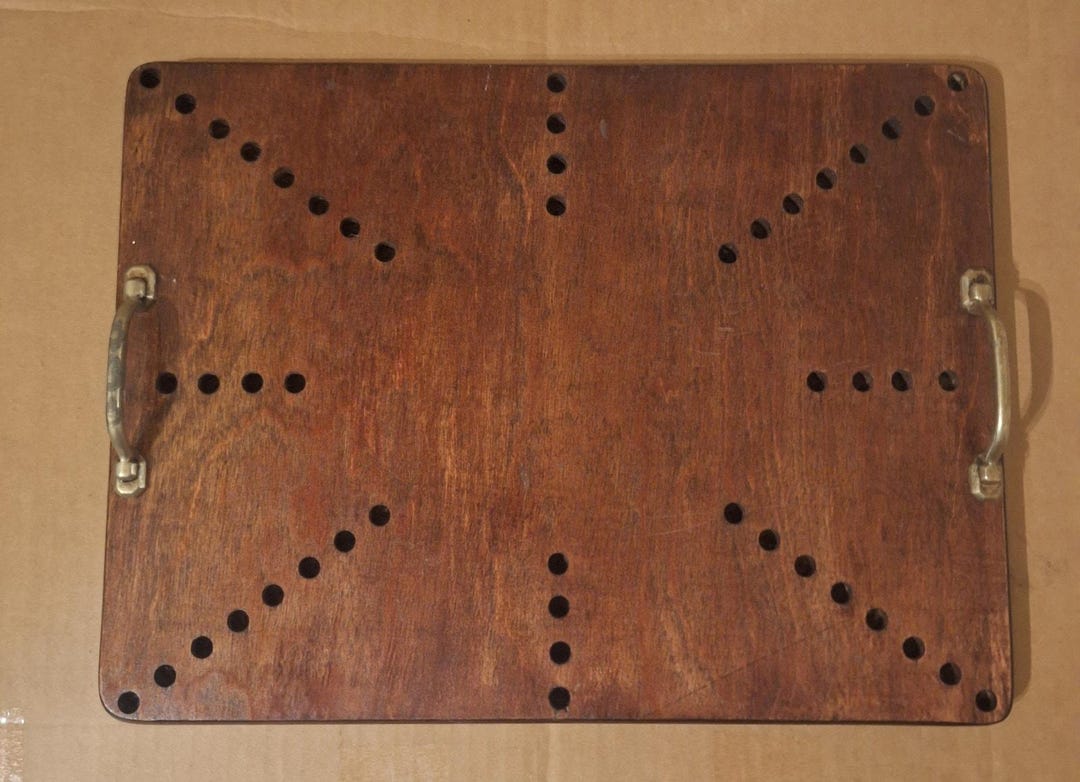 Vintage Game Board Repurposed Tray With Handles Coffee Table Accent ...