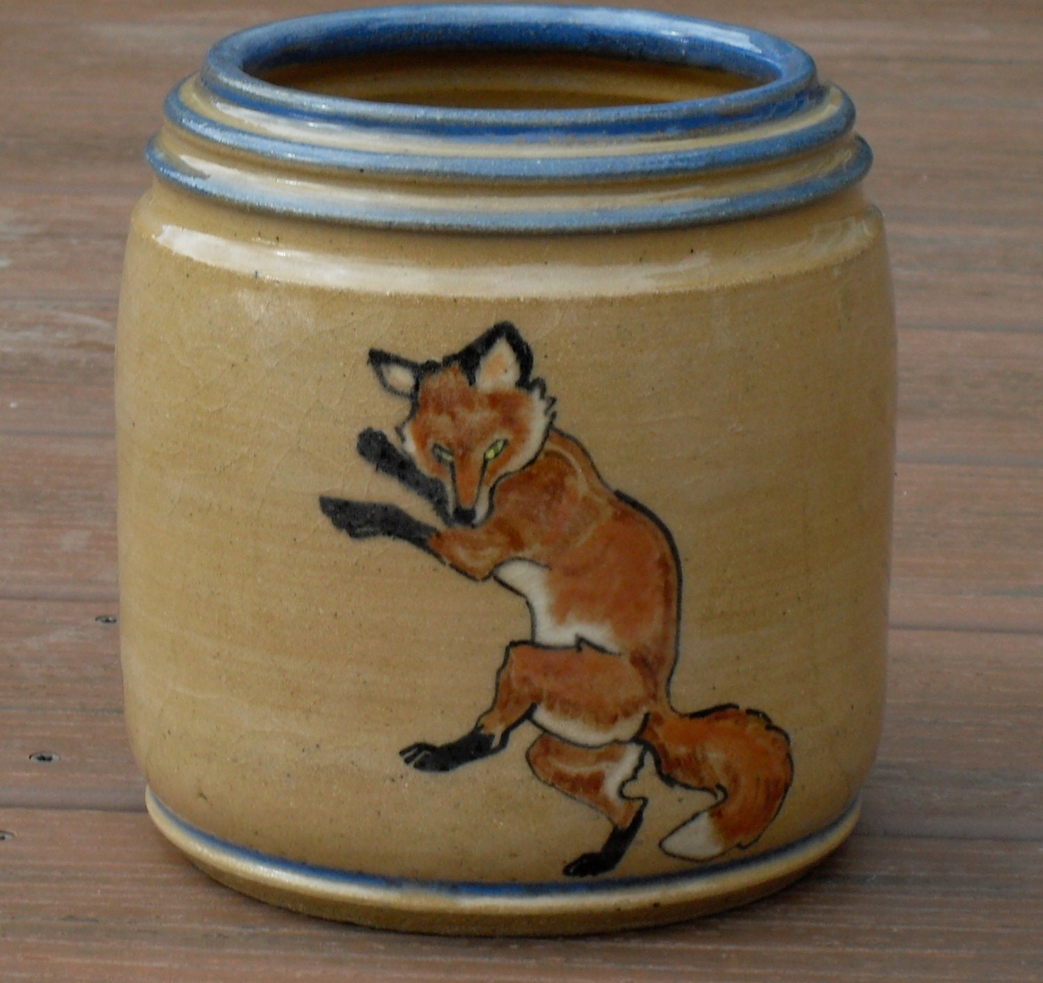 Dancing Fox Jar - Etsy
