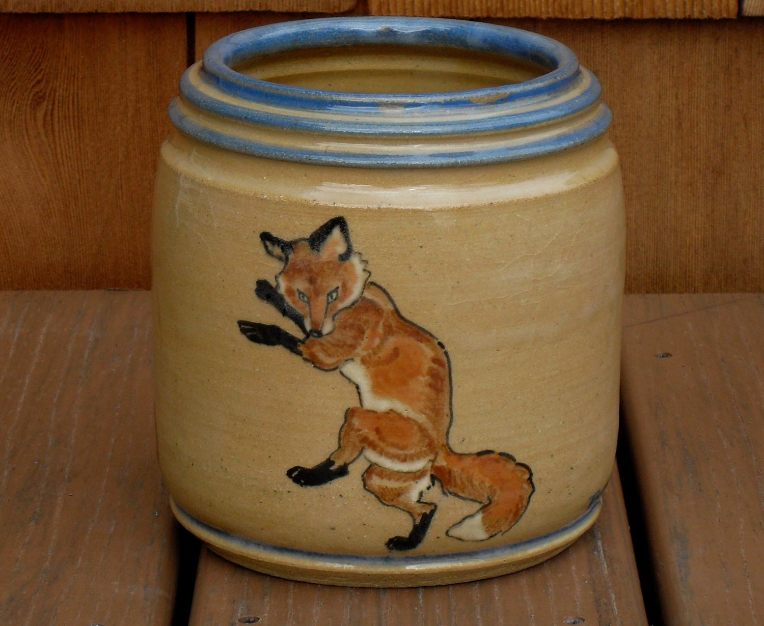Dancing Fox Jar - Etsy