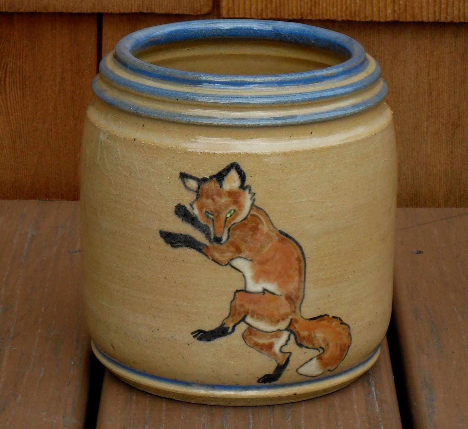 Dancing Fox Jar - Etsy